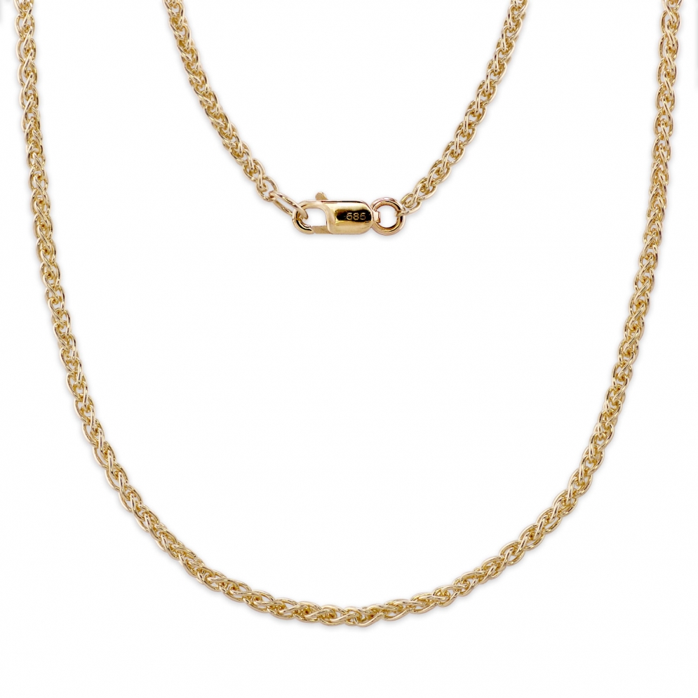 1.84mm Spike Chain with Flat Clasp Lock